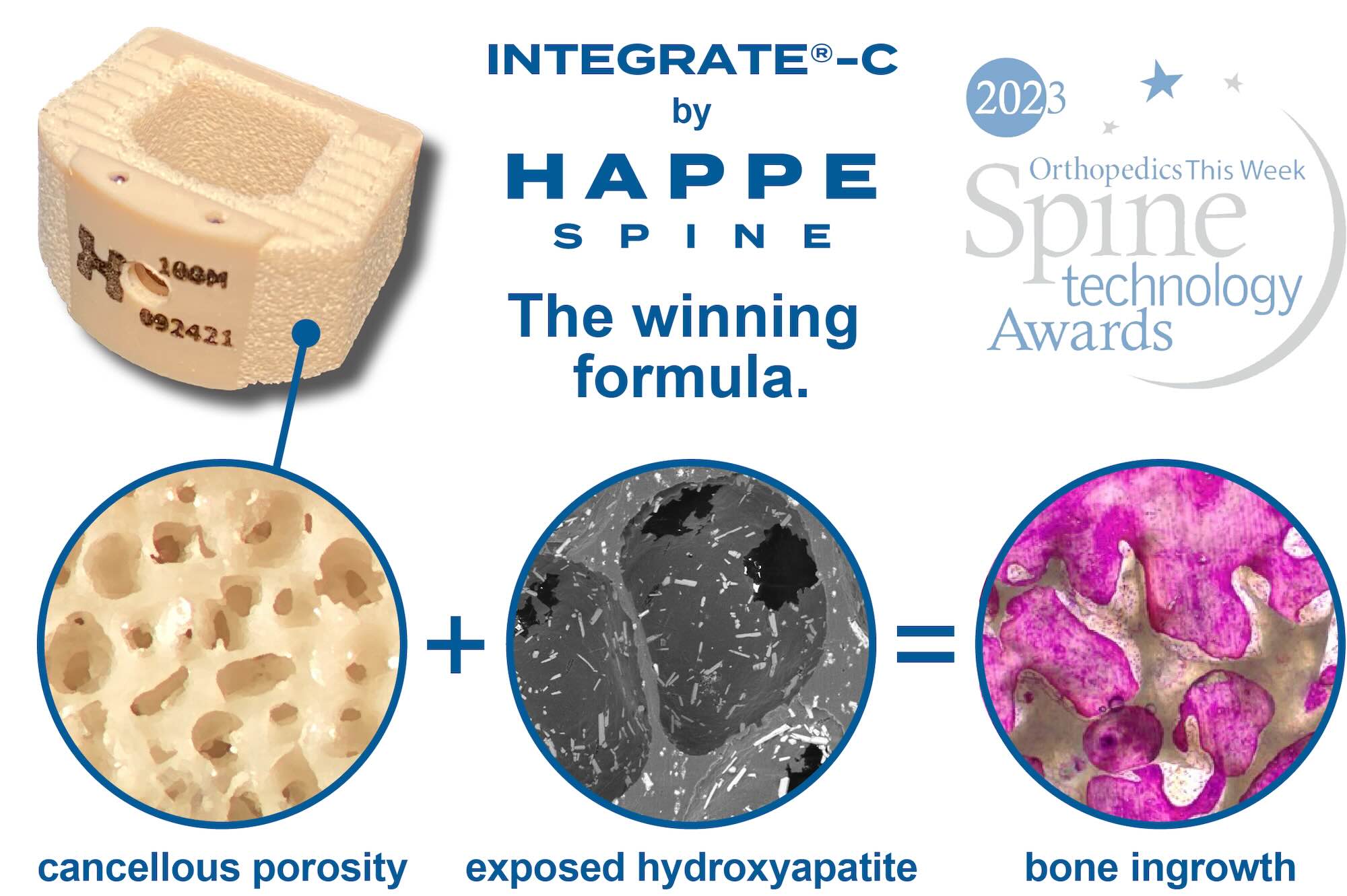 INTEGRATE®-C Named to Best New Spine Technologies of 2023 - HAPPE Spine INTEGRATE®-C Named to Best New Spine Technologies of 2023 - HAPPE Spine